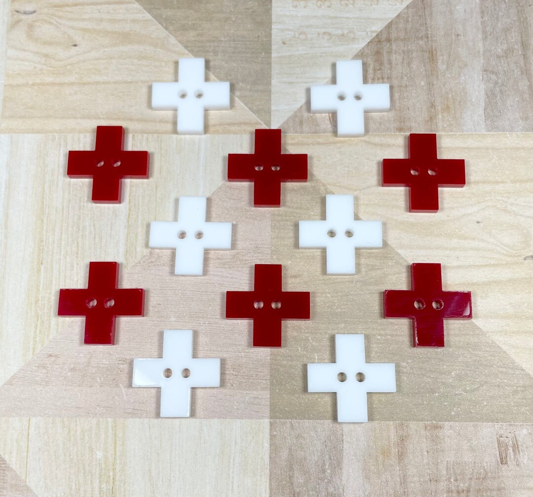 Cross Buttons - Etsy