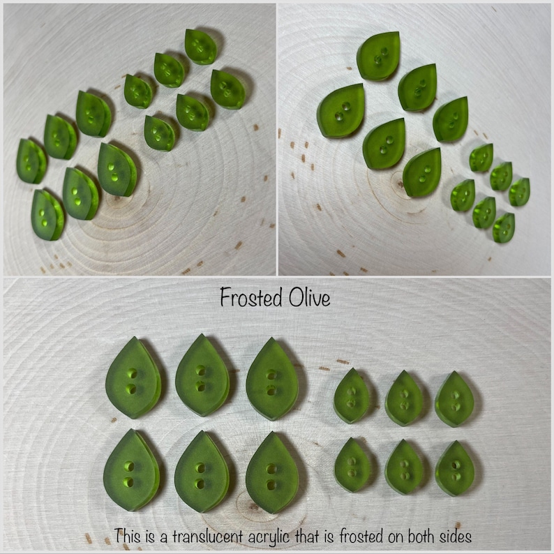 Symmetrical Leaf Buttons - Etsy
