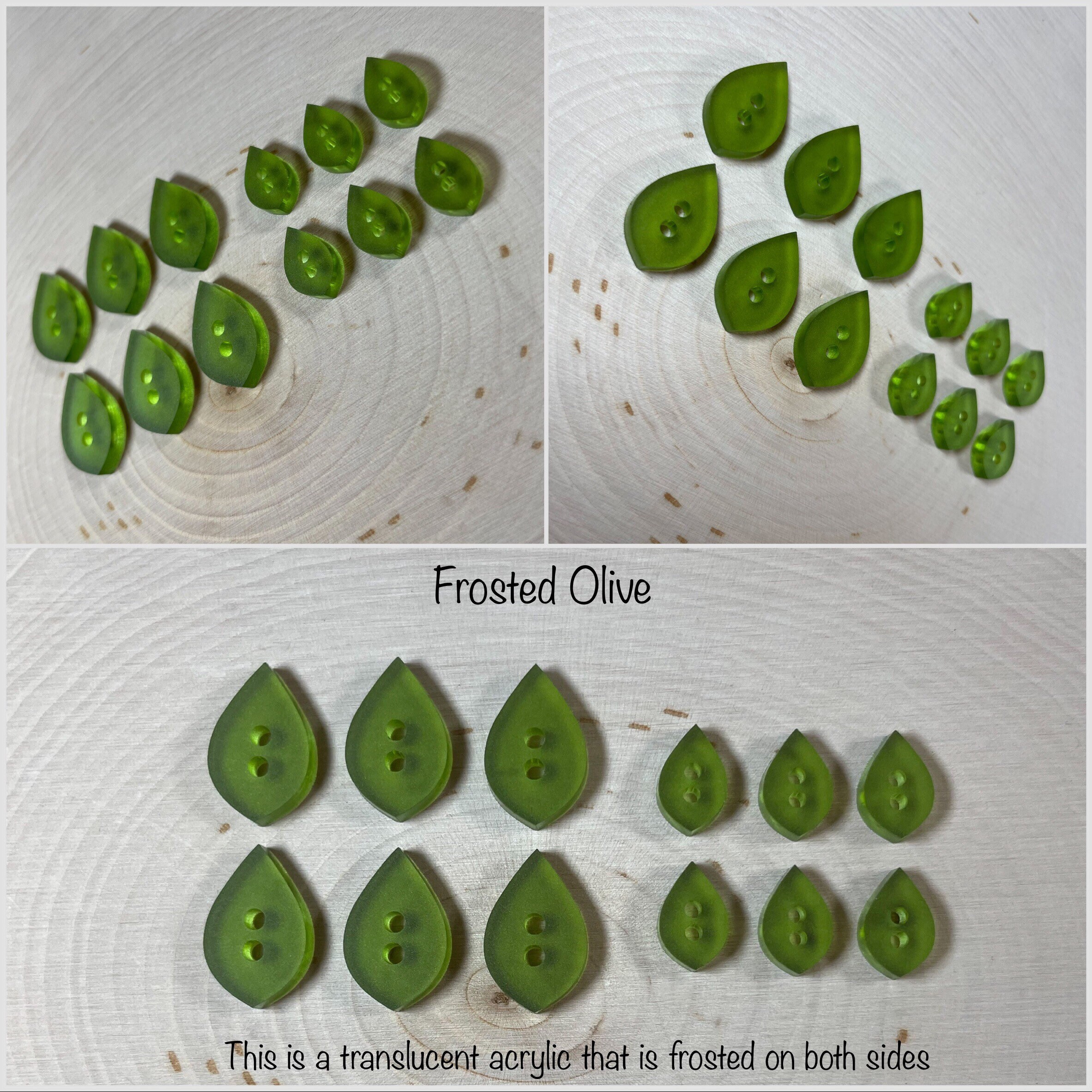 Symmetrical Leaf Buttons - Etsy