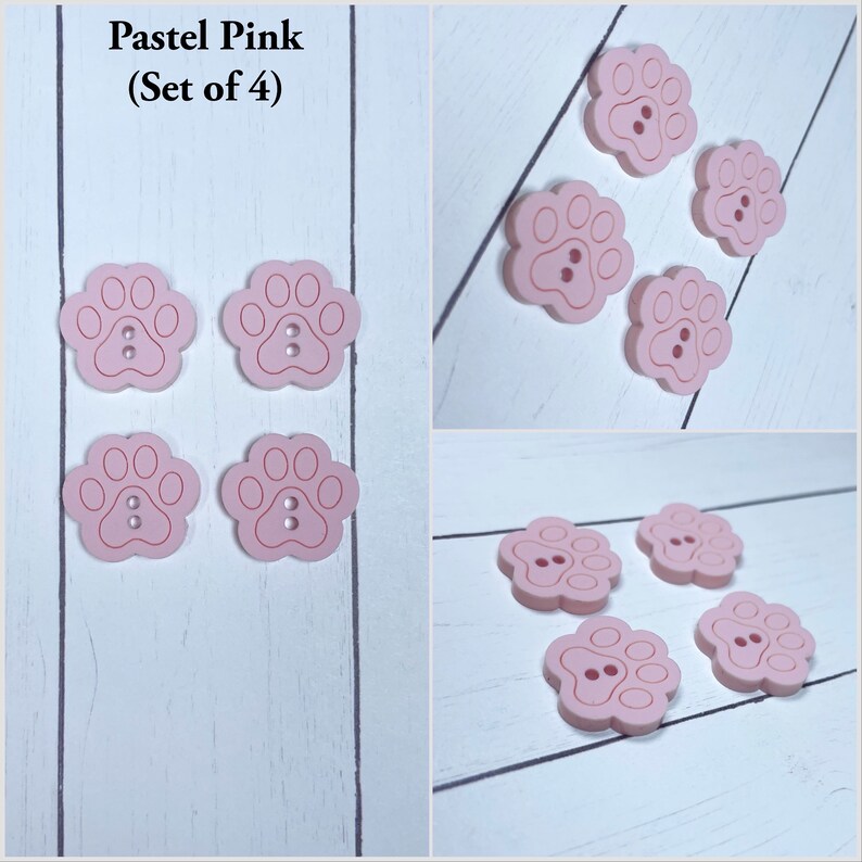 Paw Print Buttons - Etsy