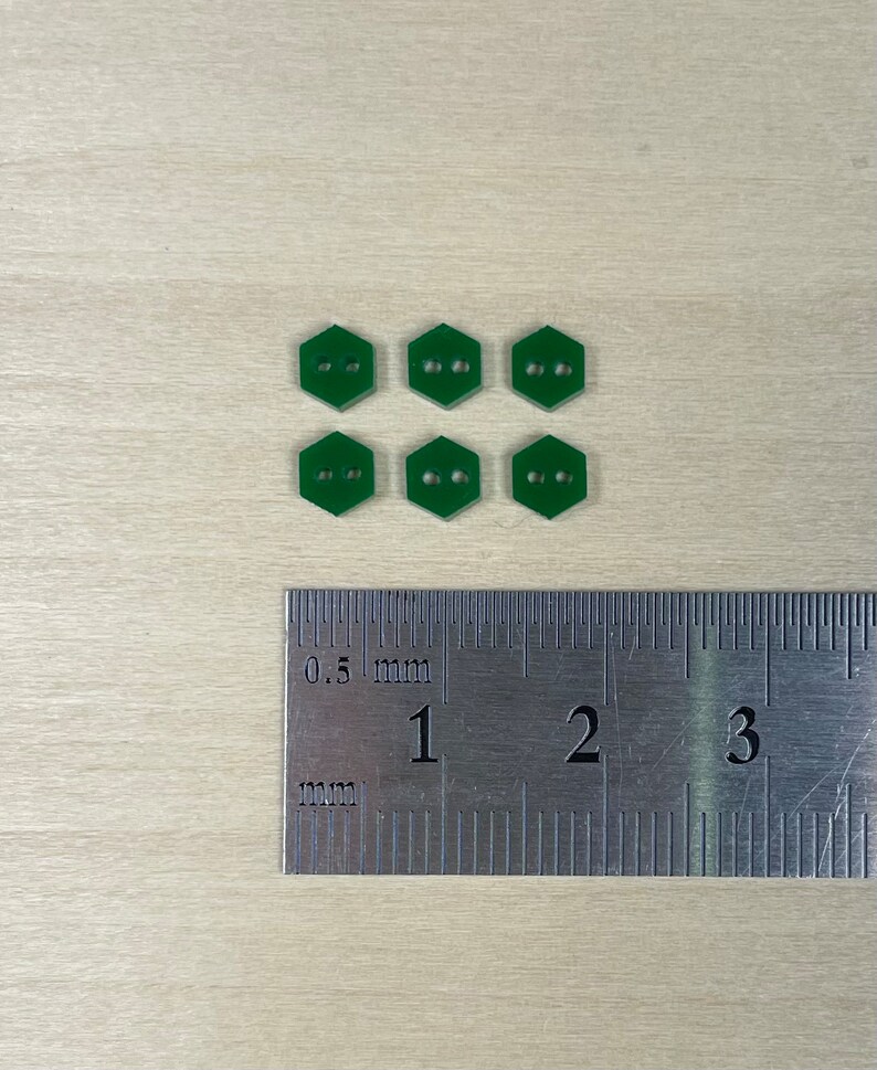 Custom Hexagon Micro Buttons - Etsy