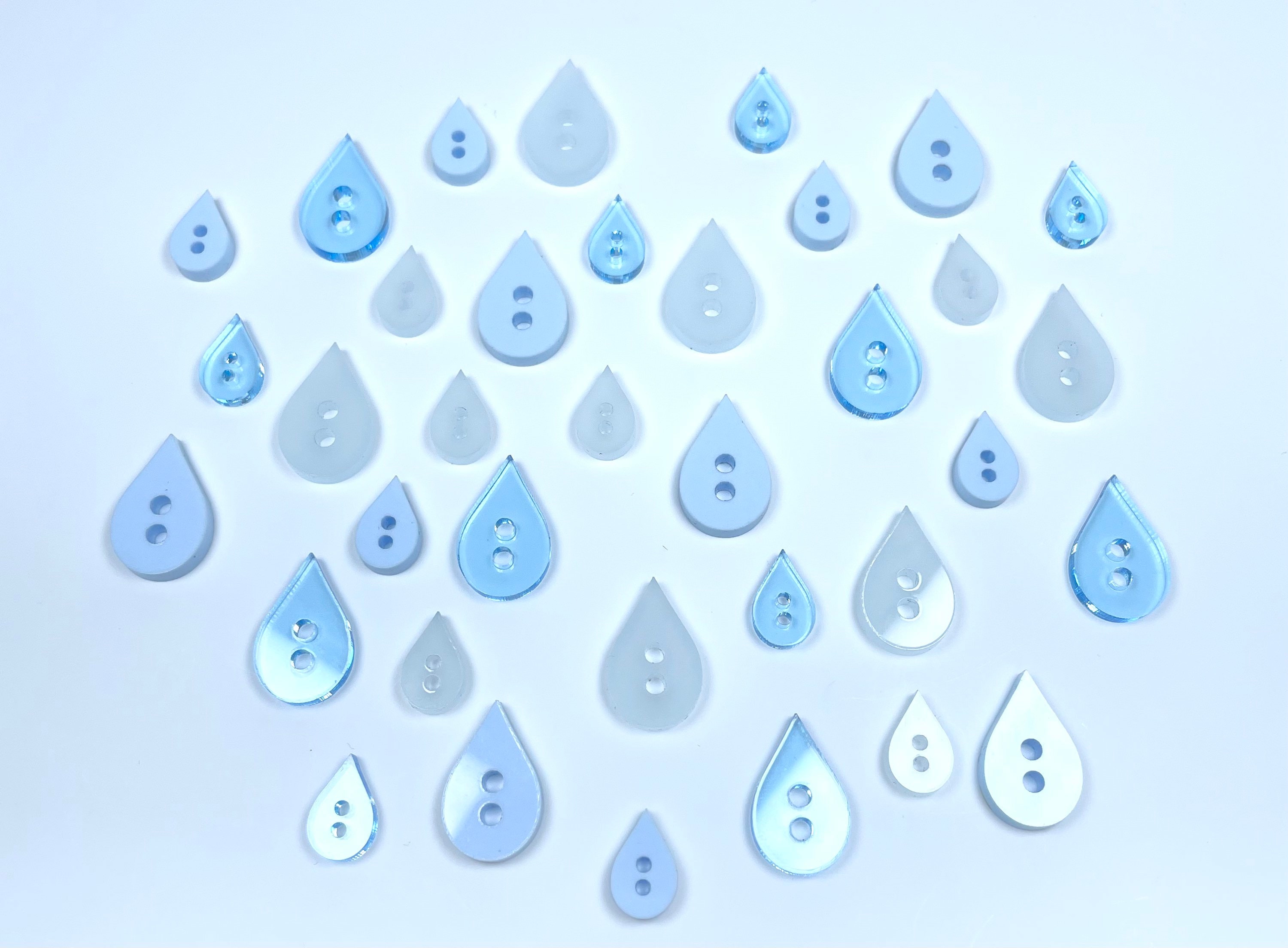 Rain Drop Buttons - Etsy