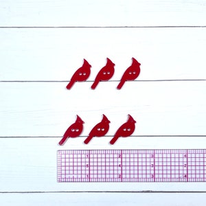 Cardinal Buttons - Etsy