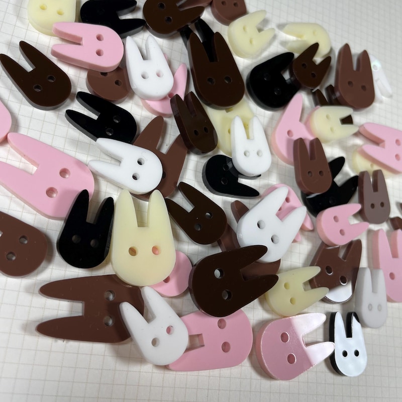 White Rabbit Button - Etsy