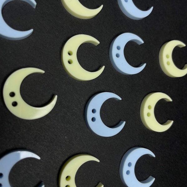 Moon Buttons - Etsy