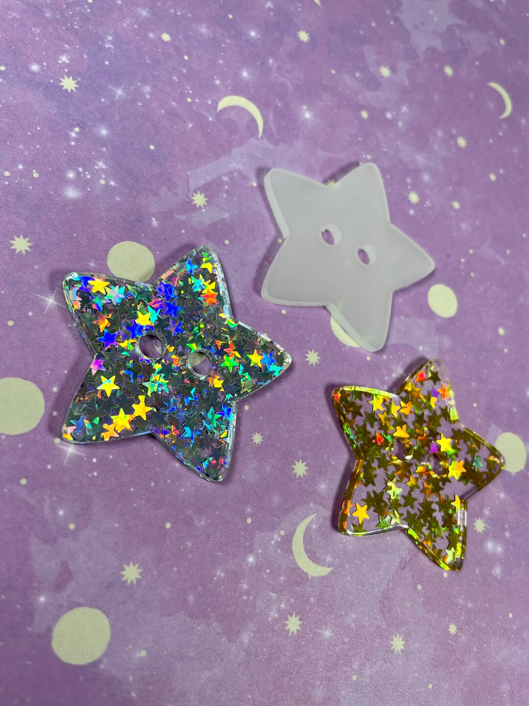 Extra Large Star Button - Etsy