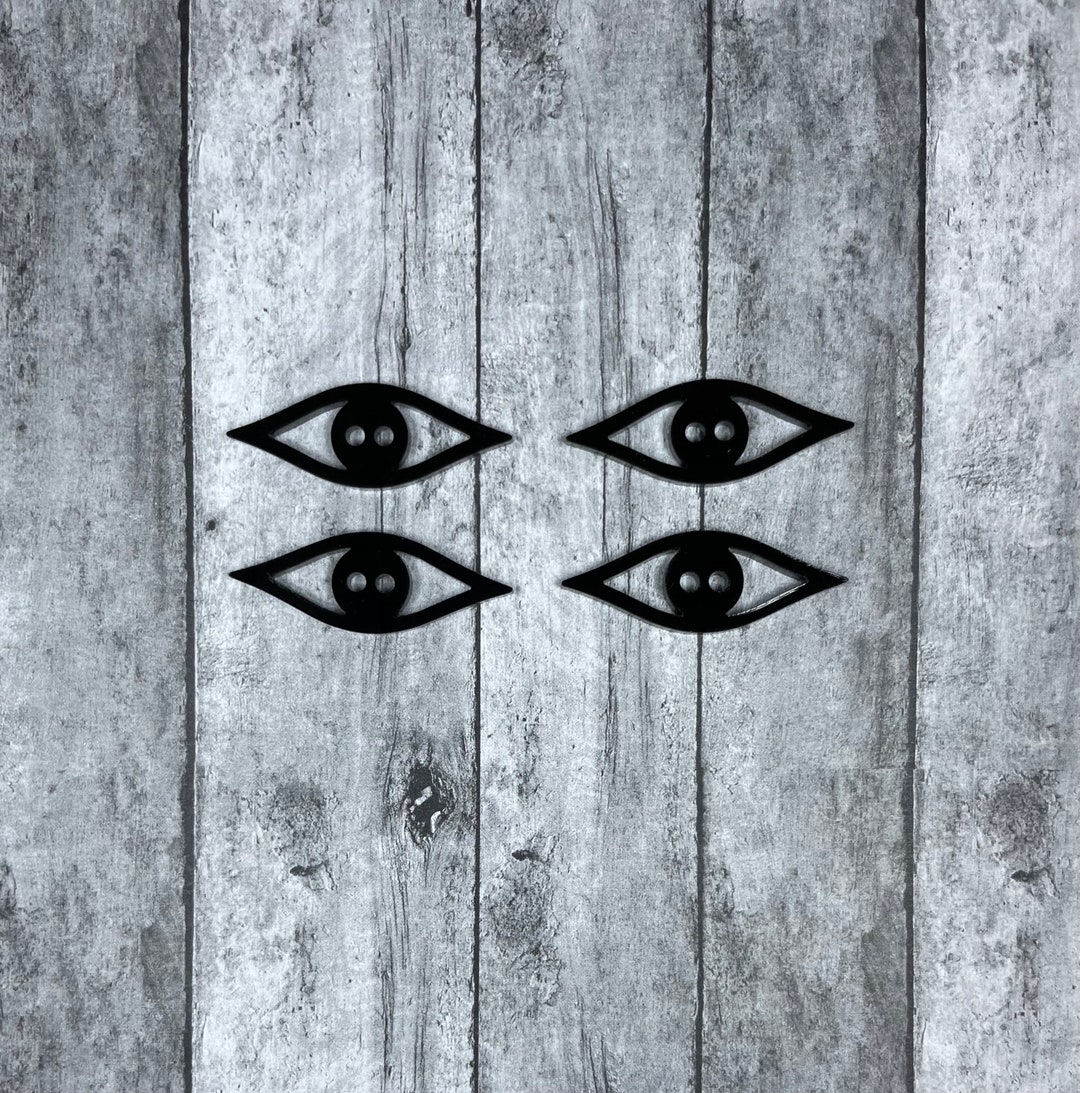 Long Eye Button Set - Etsy