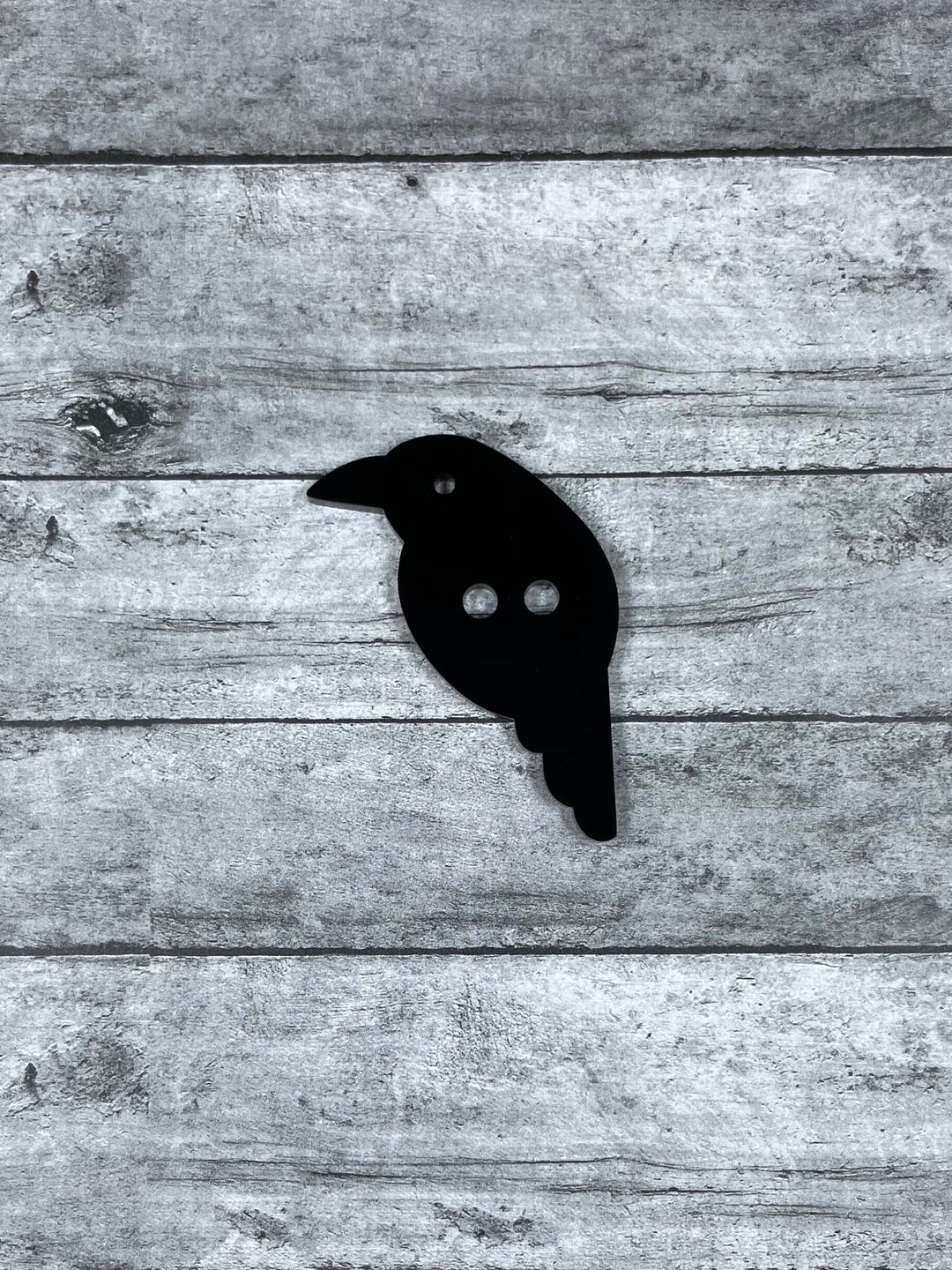 Extra Large Raven Button - Etsy