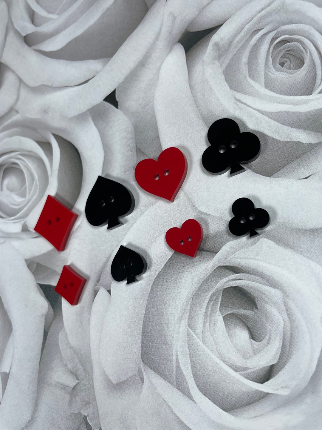 Card Pips Button Set - Etsy