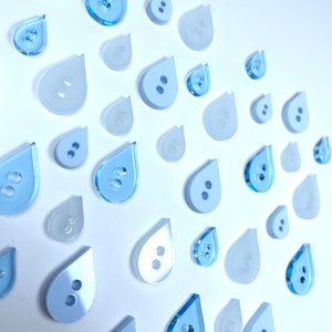 Rain Drop Buttons - Etsy