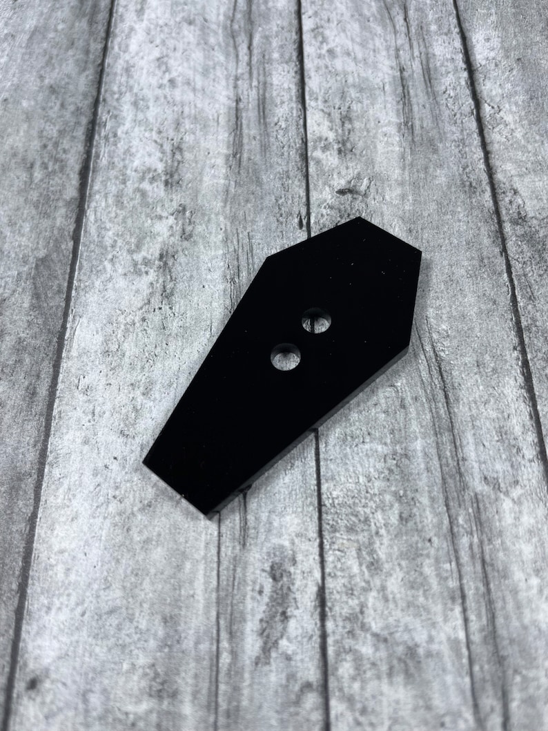 Extra Large Coffin Button - Etsy