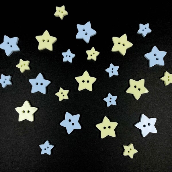Star Buttons - Etsy