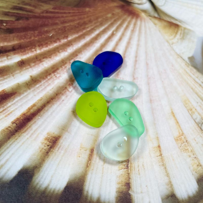 Sea Glass Buttons - Etsy