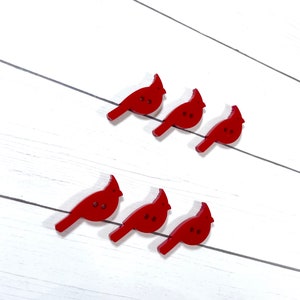 Cardinal Buttons - Etsy