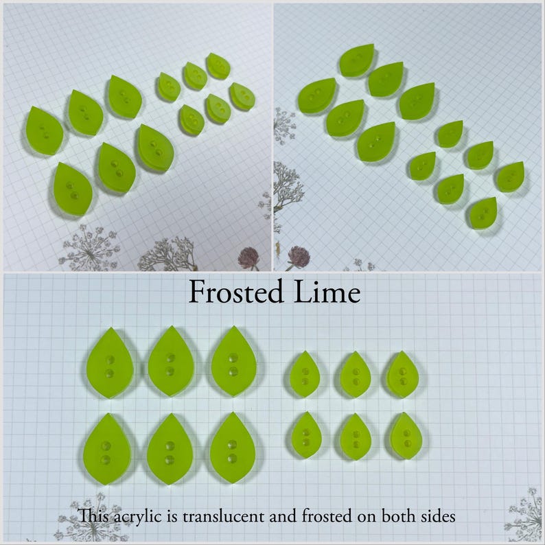 Symmetrical Leaf Buttons - Etsy