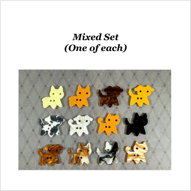 Limited Edition Dog Buttons - Etsy