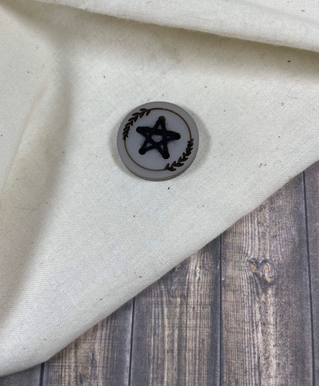 Five Hole Pentagram Buttons - Etsy
