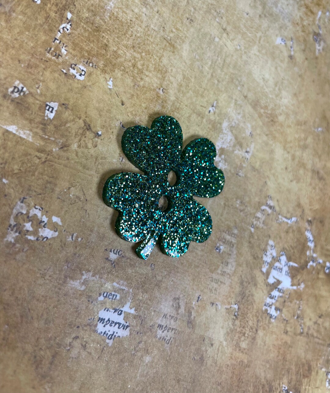Extra Large Four Leaf Clover Button - Etsy