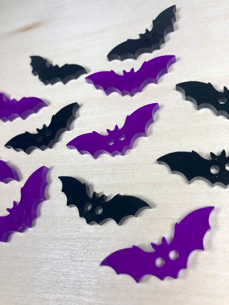 Bat Buttons | Etsy