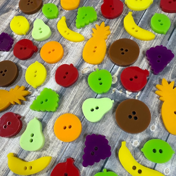 Fruit Buttons - Etsy