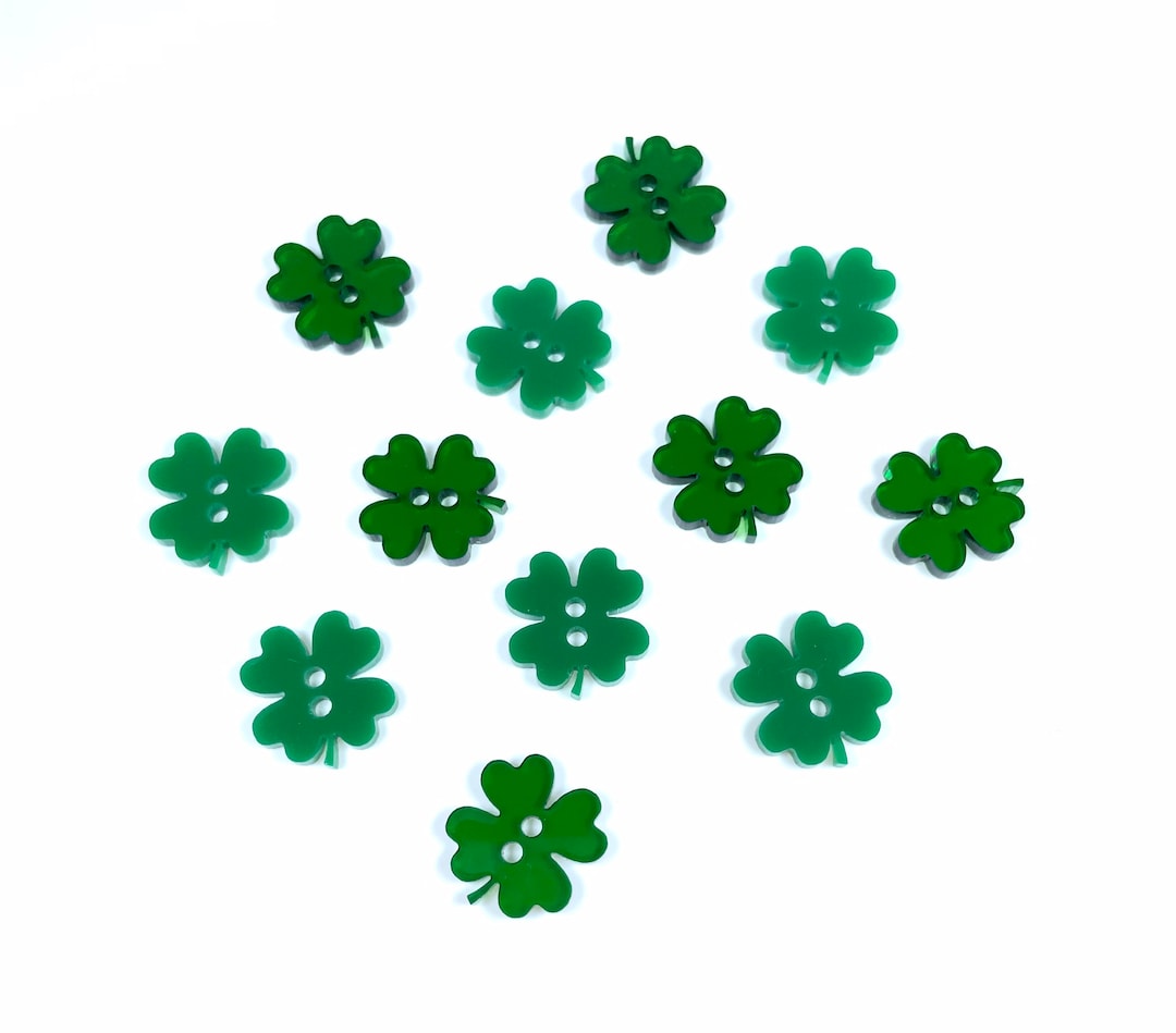 Four Leaf Clover Buttons - Etsy