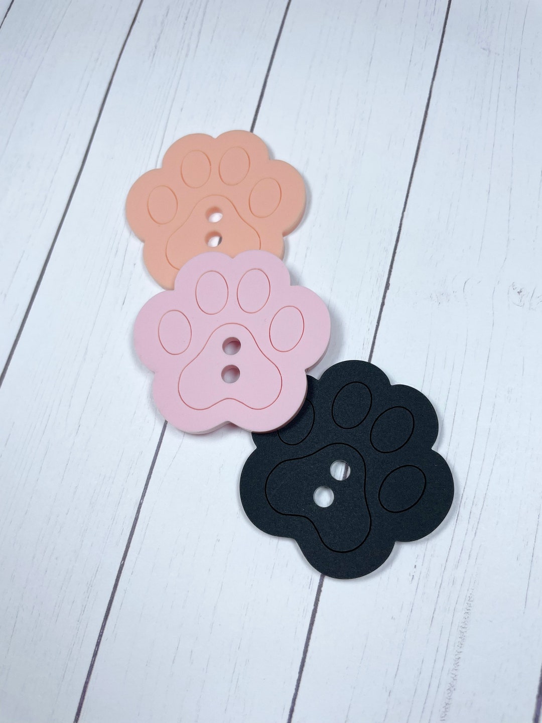 Extra Large Paw Print Button - Etsy