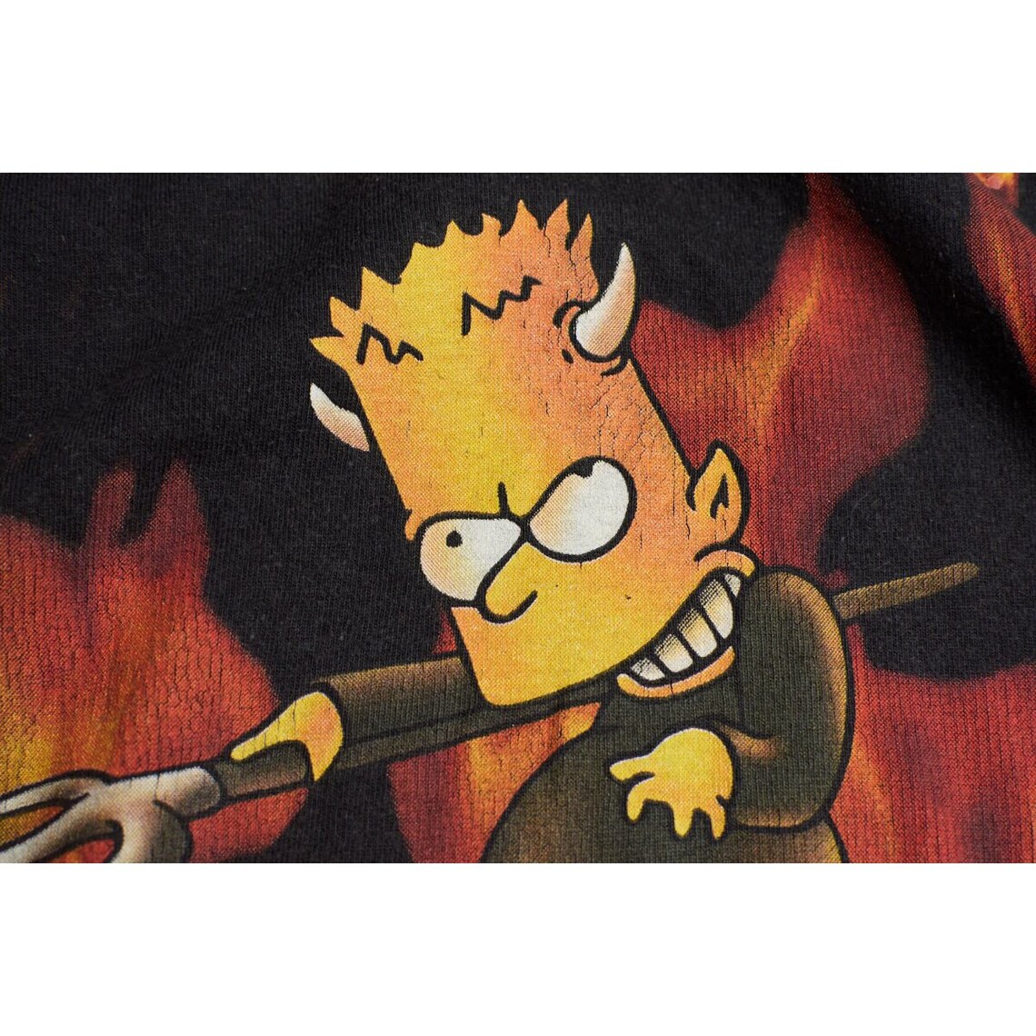 1999 The Simpsons Bart Devil T-Shirt 8207 | Etsy