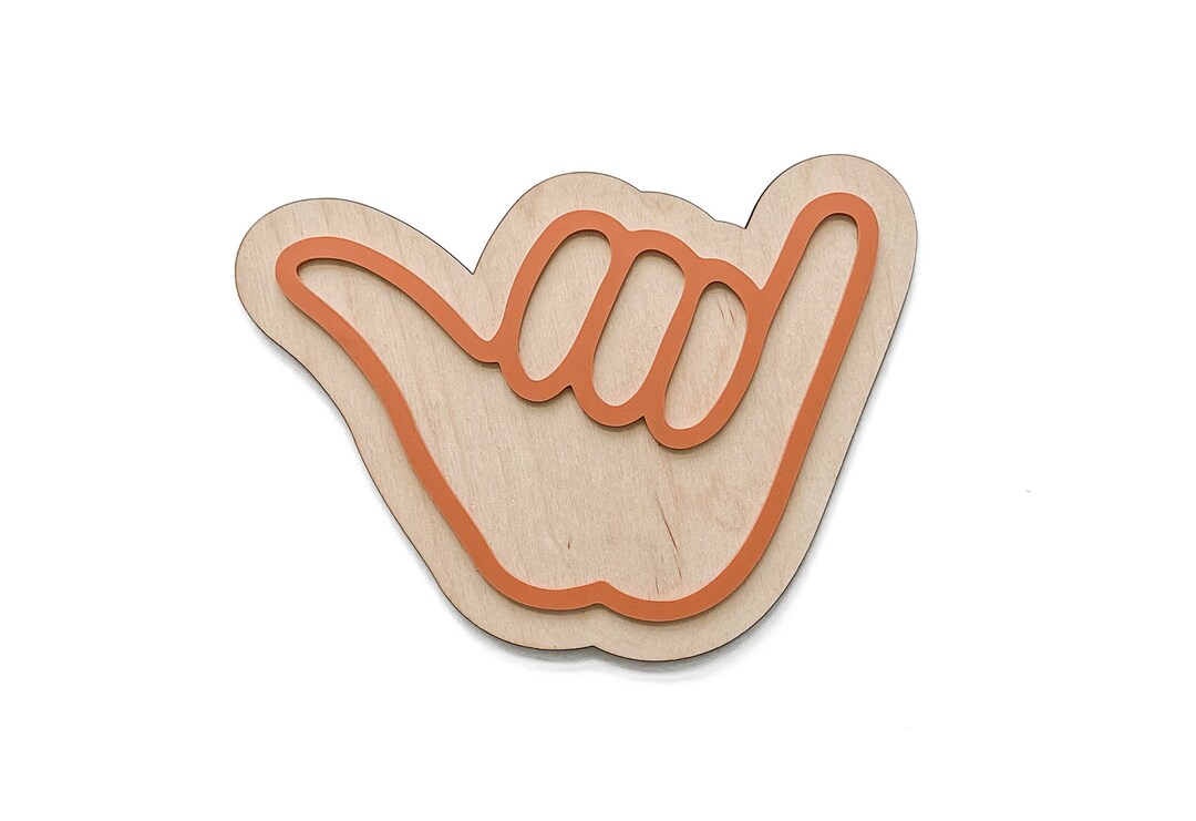 Shaka Sign Kids Room Decor, Boho Surfer Wall Art, Hawaii Theme Nursery ...