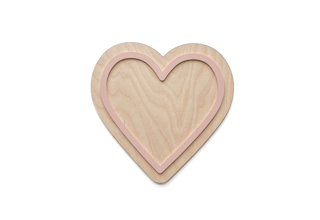Wooden Heart Wall Sign, Nursery Decor, Kids Room Art - Etsy