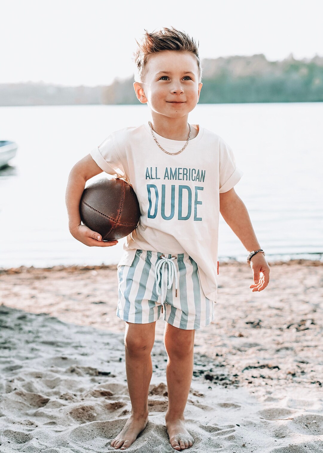 ALL AMERICAN DUDE X Kids 4th of July Shirt X Memorial Day Tee X Toddler ...