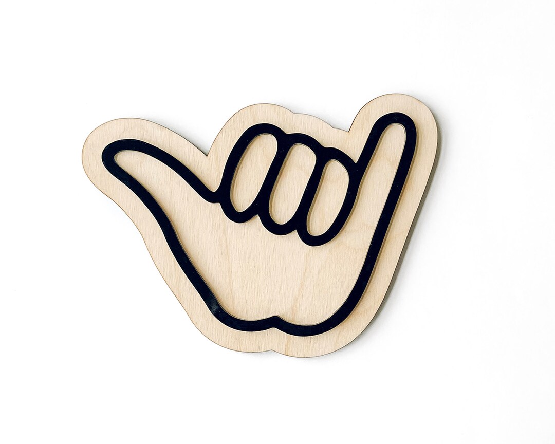 Shaka Sign X Kids Nursery Decor X Baby Wall Sign X Boho Surfer Room ...