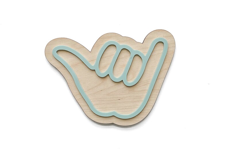 Shaka Sign Kids Room Decor, Boho Surfer Wall Art, Hawaii Theme Nursery ...