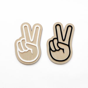 Hand Peace Sign X Kids Nursery Decor X Baby Wall Sign X Toddler Room ...
