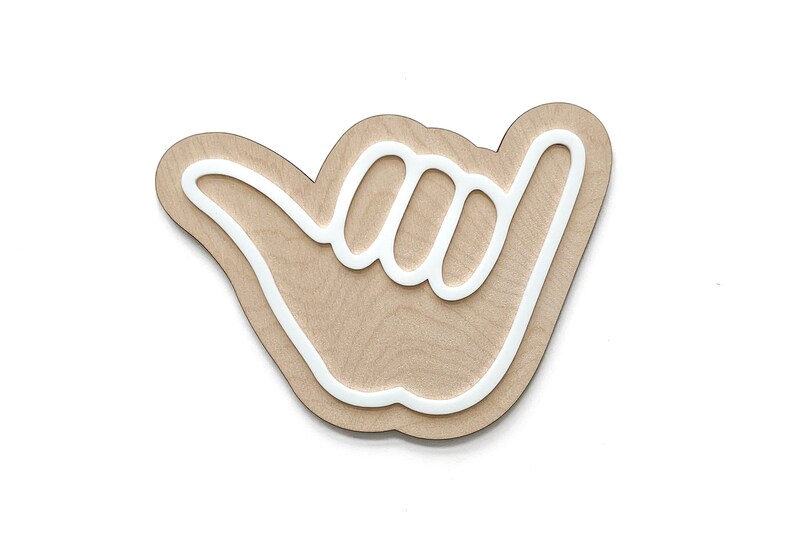 Shaka Sign Kids Room Decor, Boho Surfer Wall Art, Hawaii Theme Nursery ...