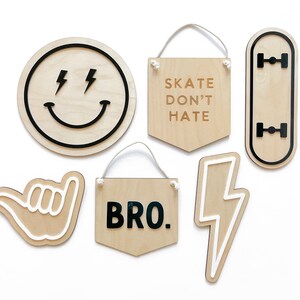 Skate Don't Hate Sign X Kids Nursery Decor X Baby Wall Sign X Toddler ...