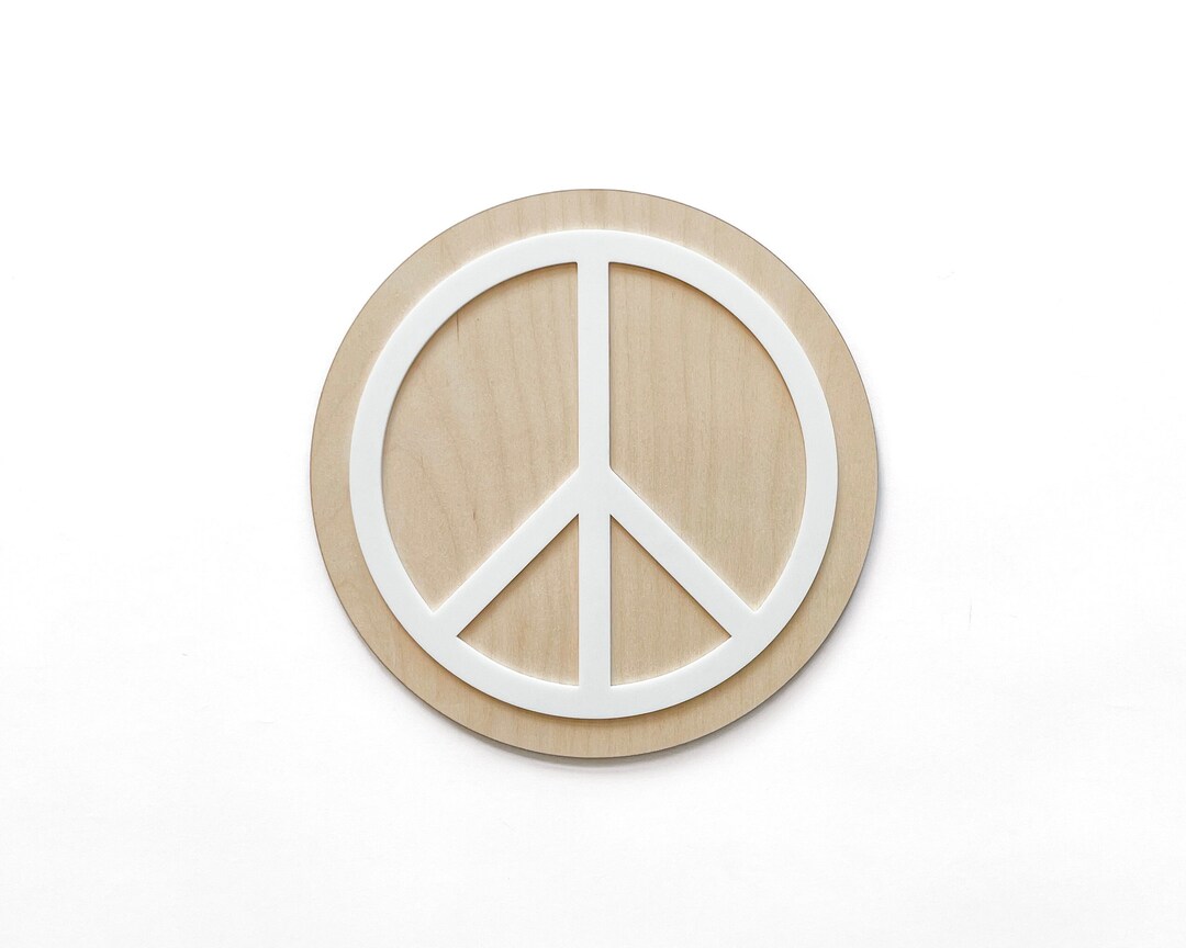 Peace Sign X Kids Nursery Decor X Baby Wall Sign X Toddler Room Decor X ...