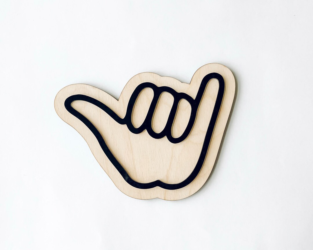 Shaka Sign X Kids Nursery Decor X Baby Wall Sign X Boho Surfer - Etsy