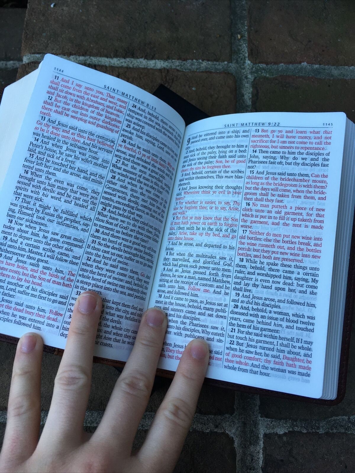 Soft Leather Small Pocket Bible - Genuine Cowhide ~ KJV ~compact ...