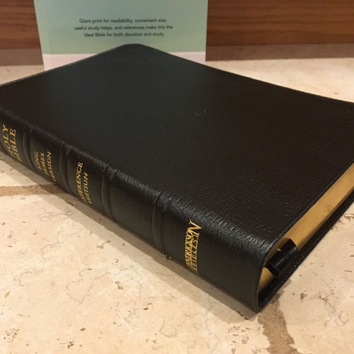 Leather Bible KJV Goatskin - Etsy