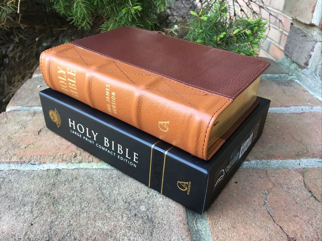 Soft Leather Small Pocket Bible - Genuine Cowhide ~ KJV ~compact ...
