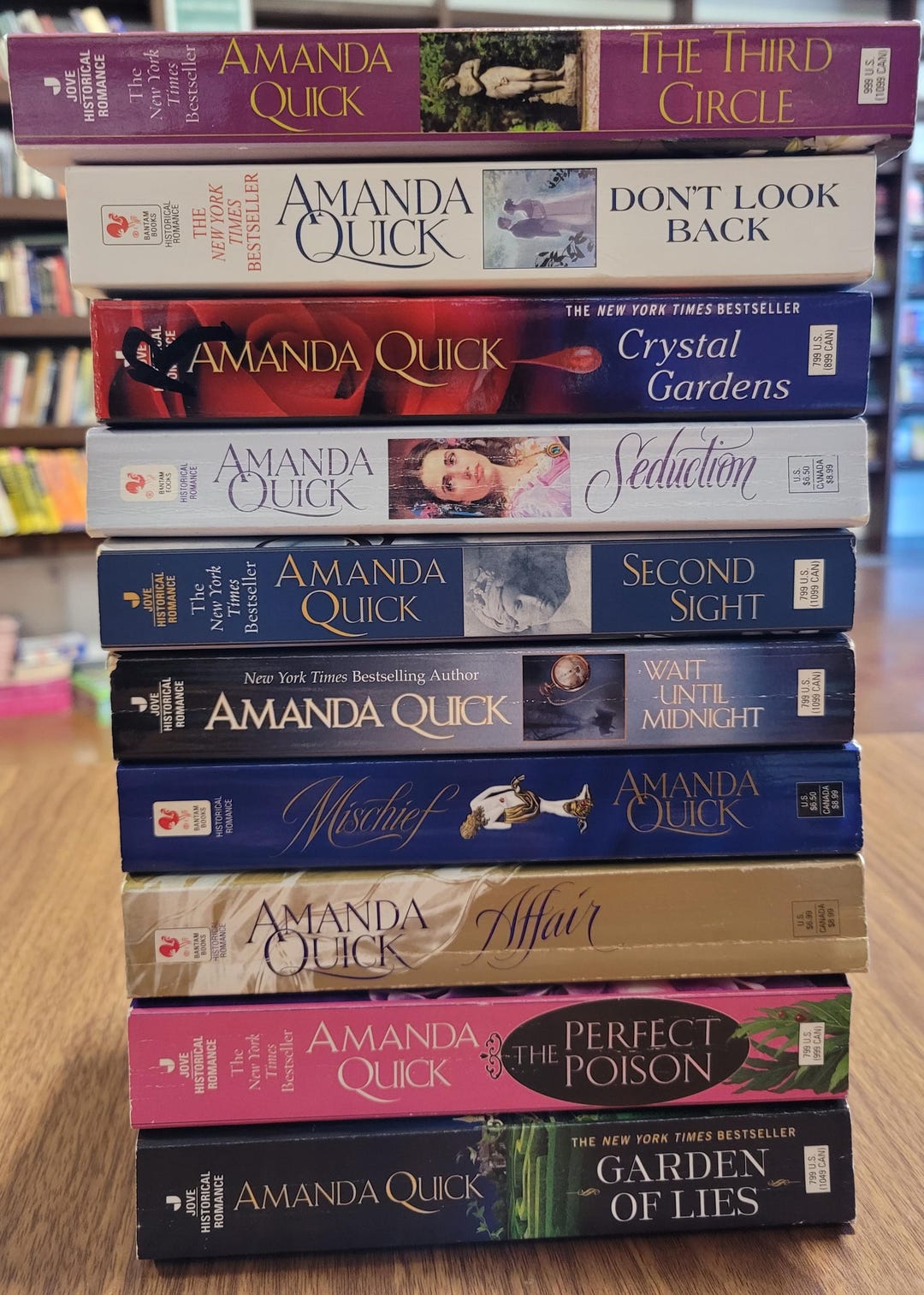 Lot of 10 Historical Romance Books by Amanda Quick - Mass Market - Etsy