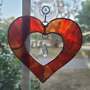 Heart Suncatcher With Crystal | Mother's Day Gift Idea | Valentine ...