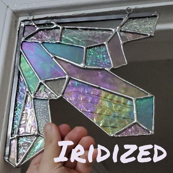 Geode Corners Stained Glass Crystal Suncatcher - Etsy