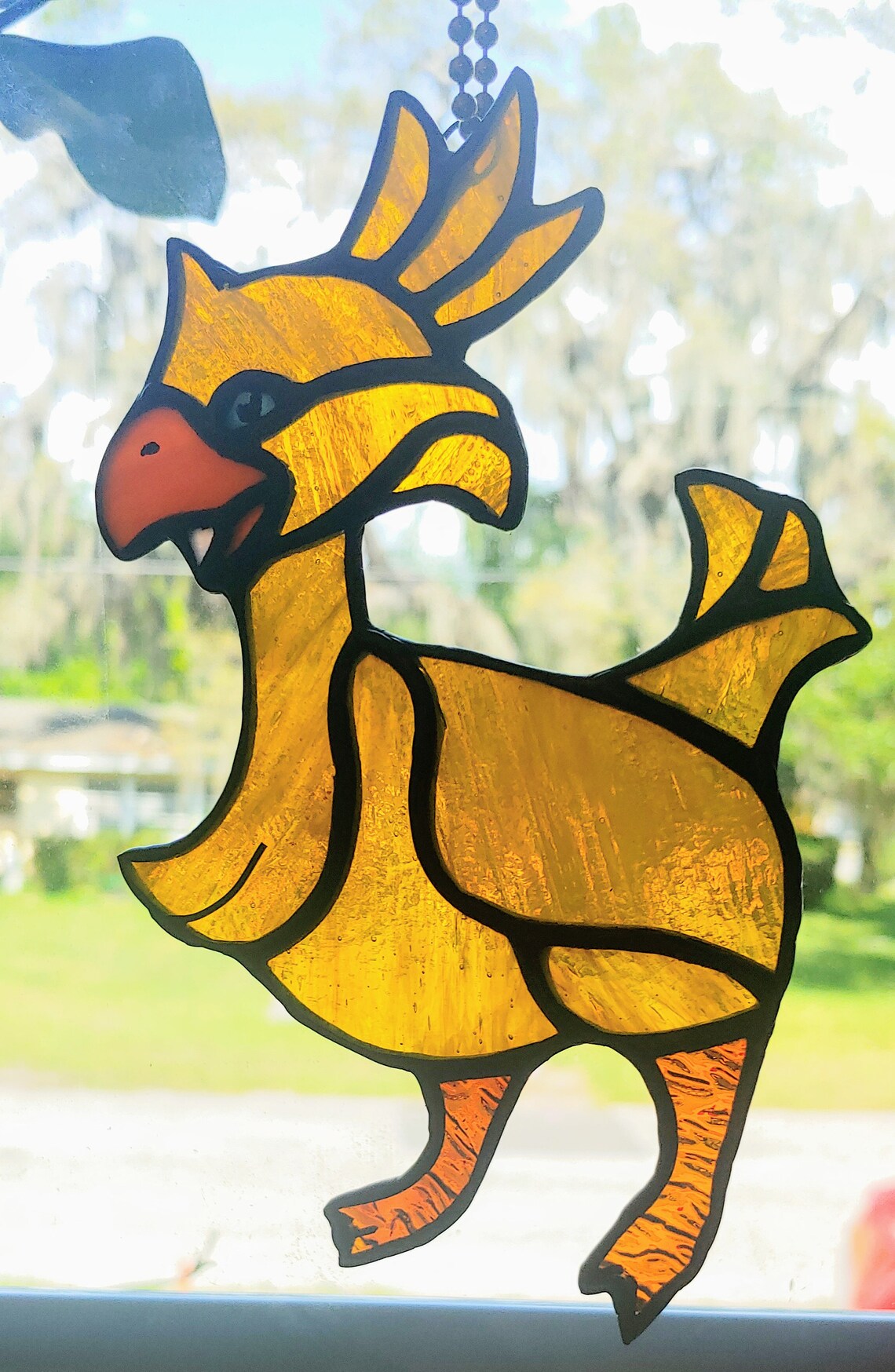 Kweh! A Wild Chocobo Appears! | Stained Glass Suncatcher | Final ...