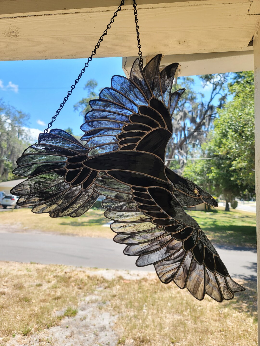 Stormcrow Stained Glass Pattern for Personal Use | Intermediate Level ...