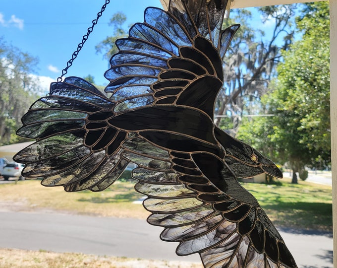 Stormcrow Stained Glass Pattern for Personal Use | Intermediate Level ...