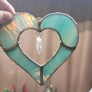 Heart Suncatcher With Crystal | Mother's Day Gift Idea | Valentine ...