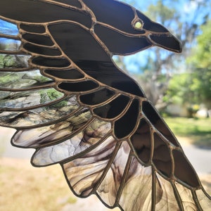 Stormcrow Stained Glass Pattern for Personal Use | Intermediate Level ...