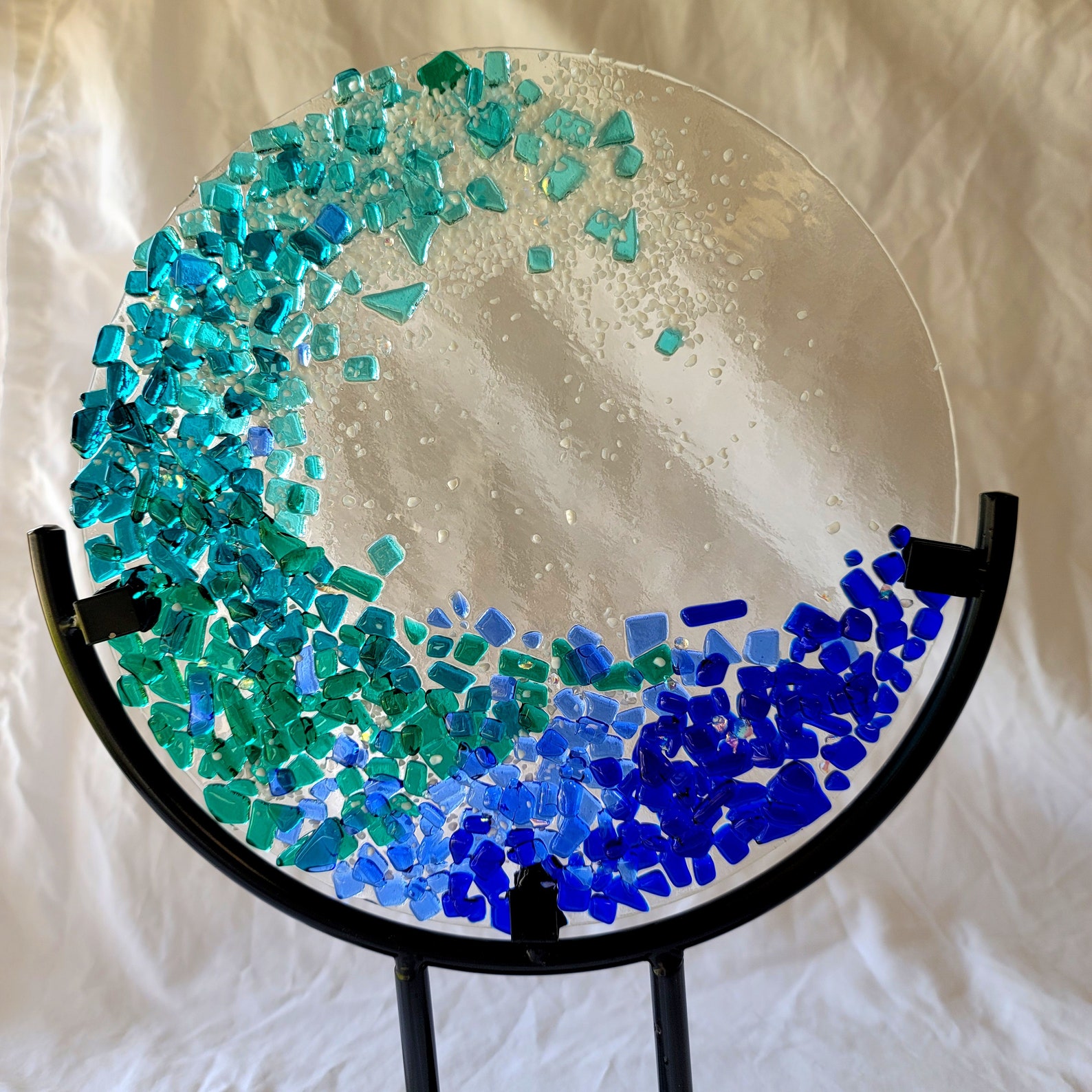 Tsunami Fused Glass Ocean Wave Art - Etsy