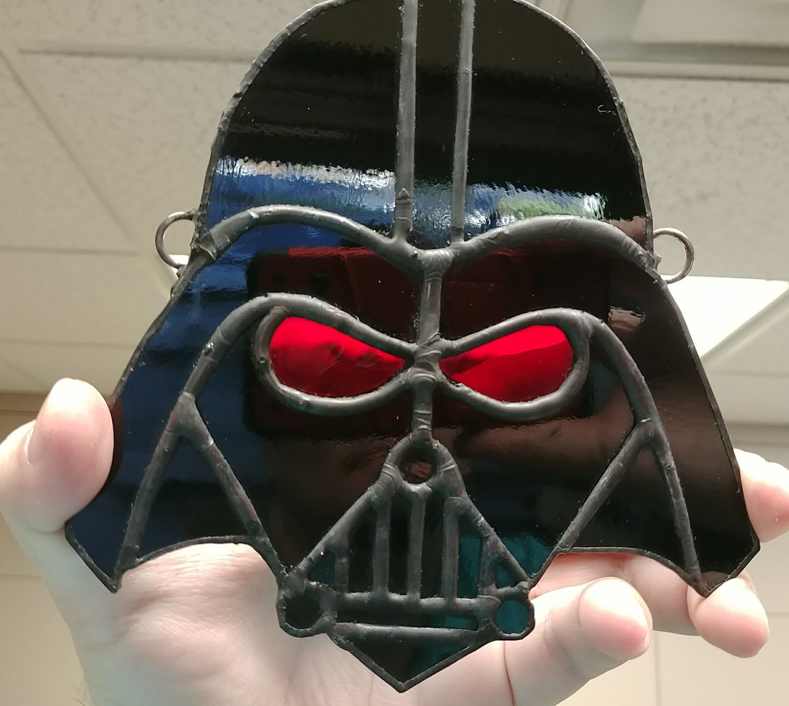 I Am Not Your Father | Stained Glass Darth Vader | - Etsy